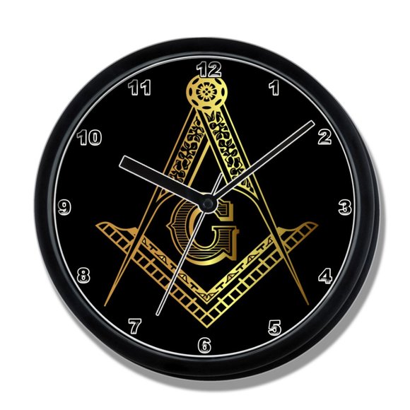 Clock | Wall Decor | Masonic Freemasonry Logo Clock New | Poshmark